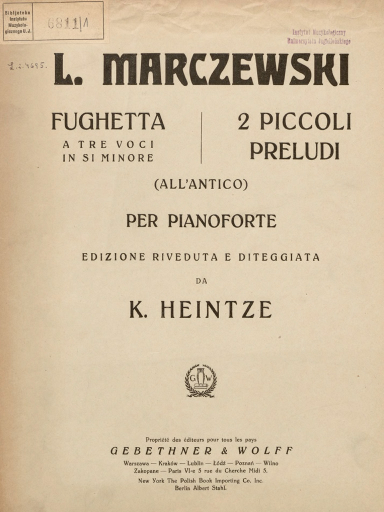 Marczewski Fugue | PDF