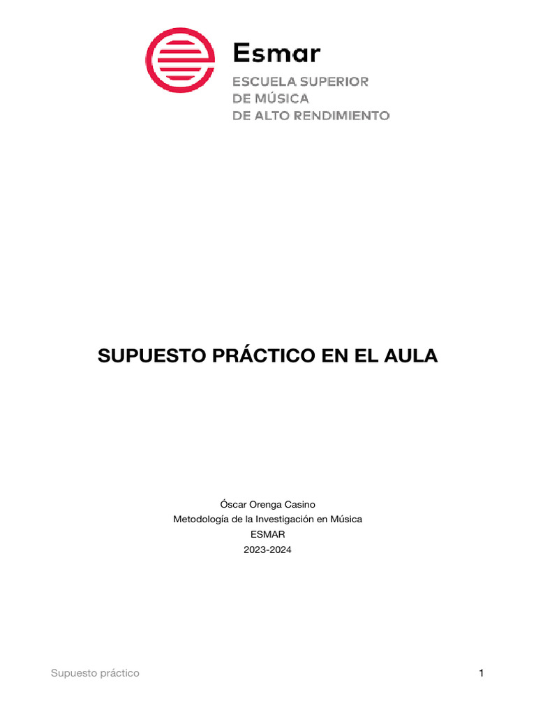 Supuesto Práctico Óscar Orenga | PDF | Respiración | Sonido