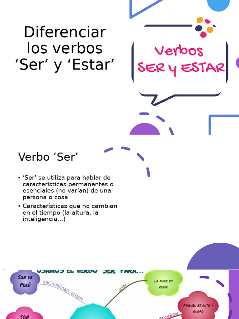 Verbos Ser y Estar | PDF