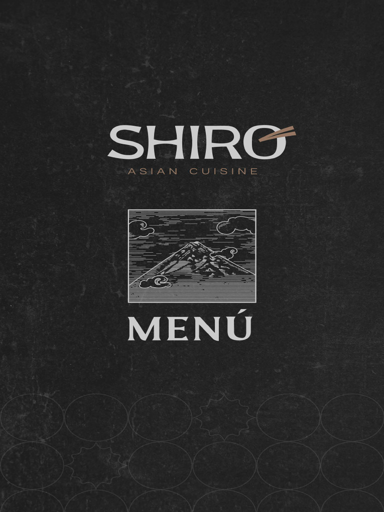 MENU SHIRO ASIAN CUISINEpdf | PDF