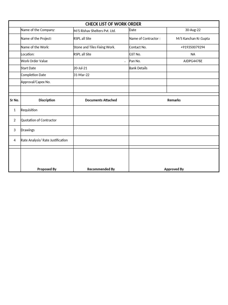 Sakhi Enterprise CSSH Painting Work Order | PDF | Paint