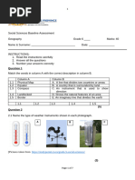 Grade 5 Geography Exam | PDF | River | Earth Sciences