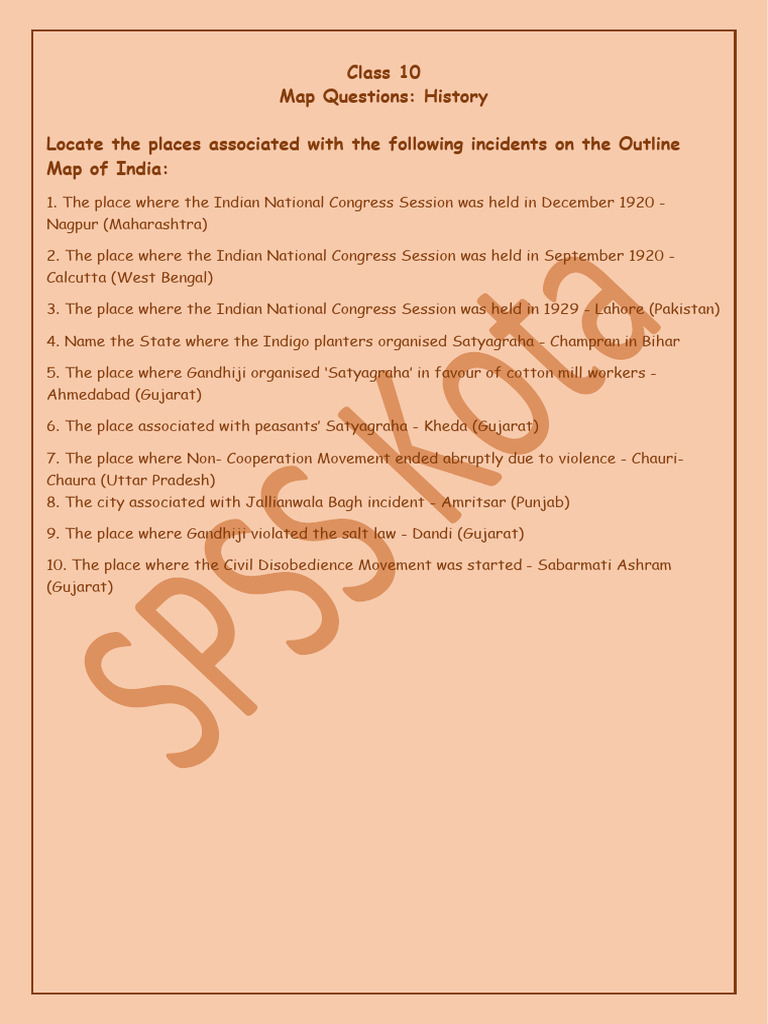 History Map Revision Questions | PDF