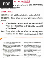 Analysis of Act 3 Scene 2 | PDF | Julius Caesar | Mark Antony