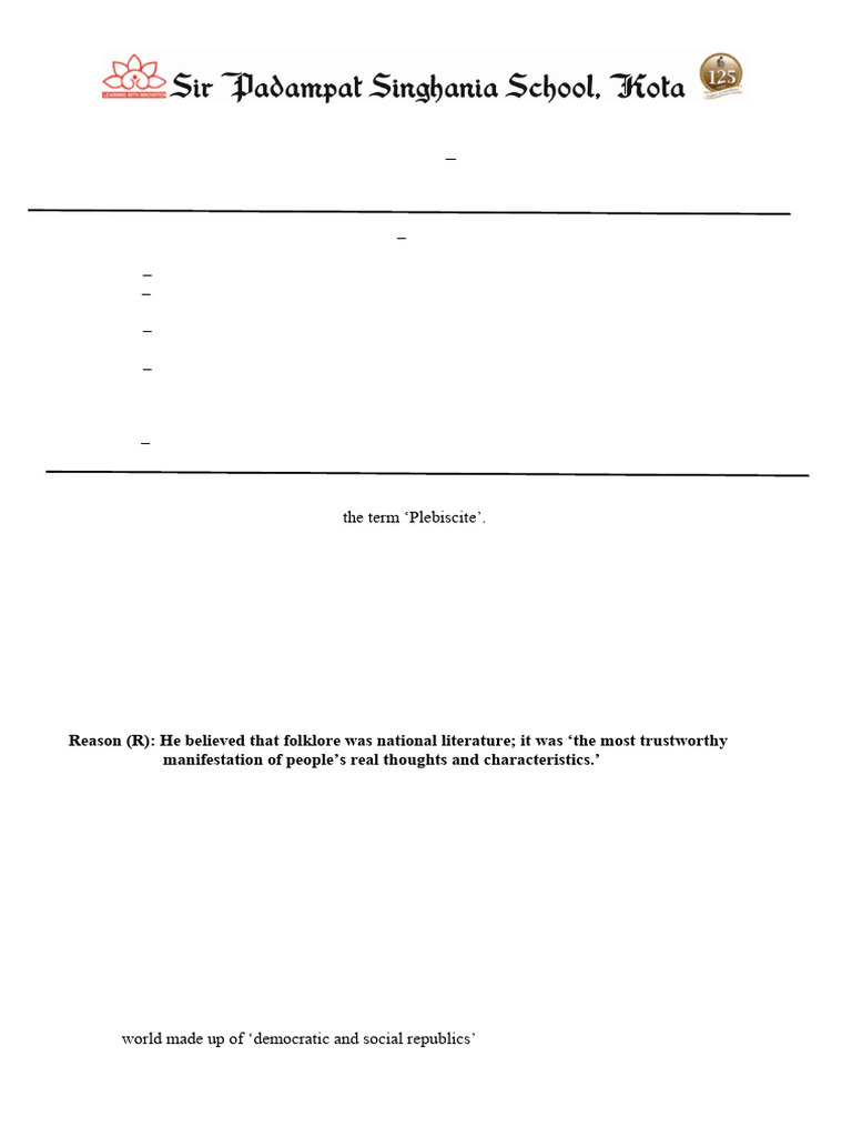 X Social Science Model T P 1 | PDF | Jawaharlal Nehru | Economies