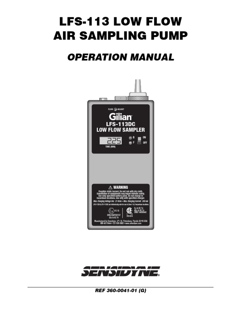 LFS-113 Low Flow | PDF | Battery Charger | Electricity