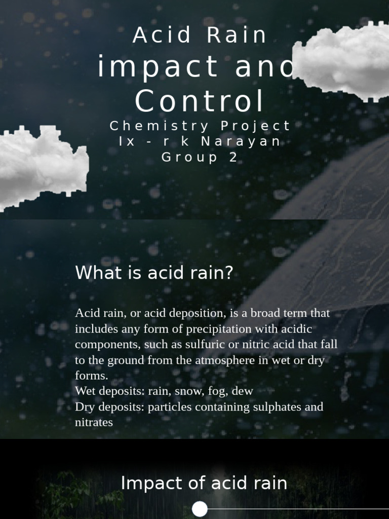 Acid Rain: Impact and Control Measures | PDF | Soil | Rain