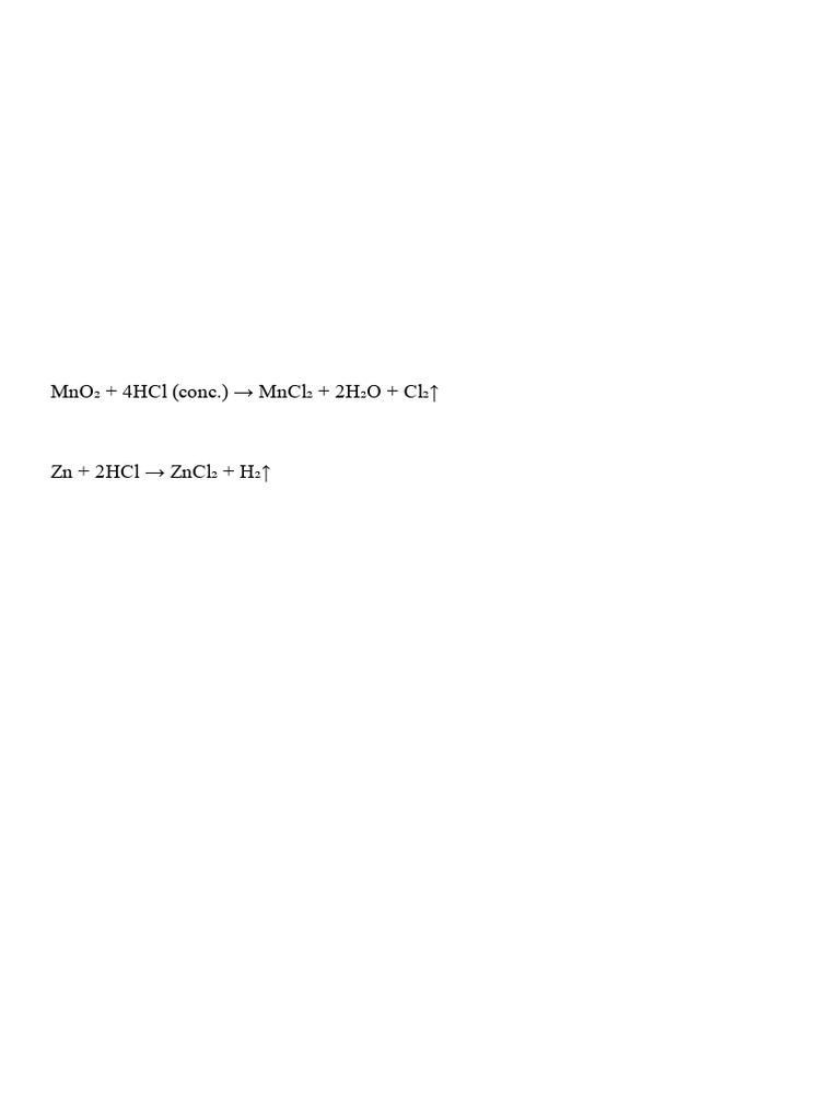 HCl NOTES CHEMISTRY CLASS 10 | PDF HCl NOTES CHEMISTRY CLASS 10 | PDF