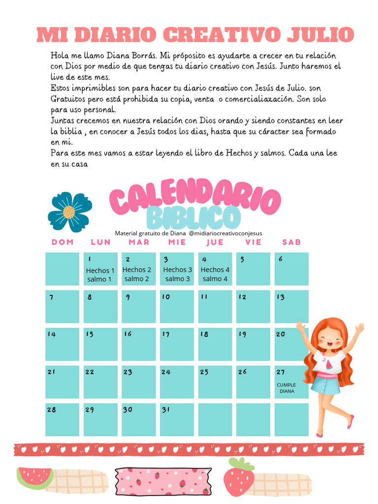 Mi Diario Julio | PDF
