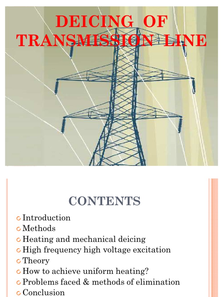 Deicing of Transmission Line | PDF | Transmission Line | Capacitor
