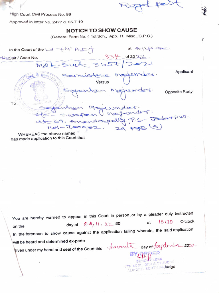 SECTION 24 APPLICATION | PDF | Cost Of Living | Divorce