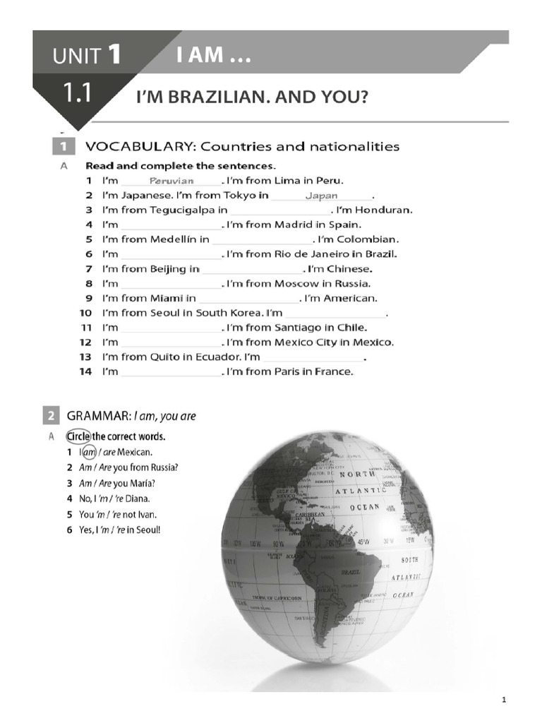 Evolve 1 wb unit 1 | PDF