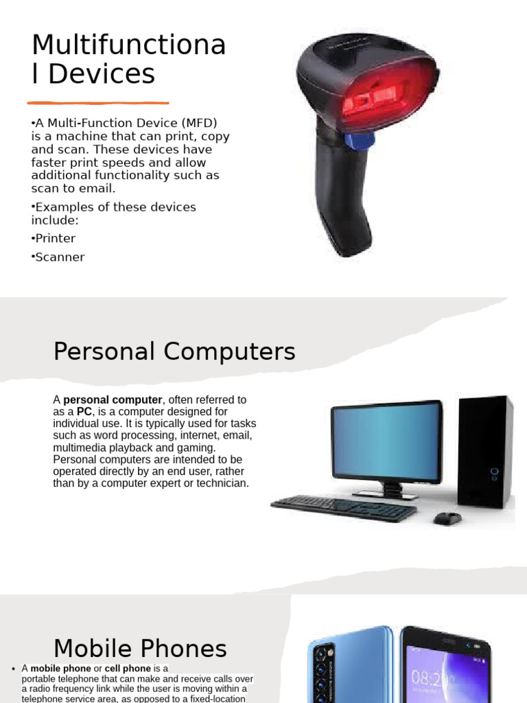 Multifunctional Devices | PDF | Telephone | Mobile Phones