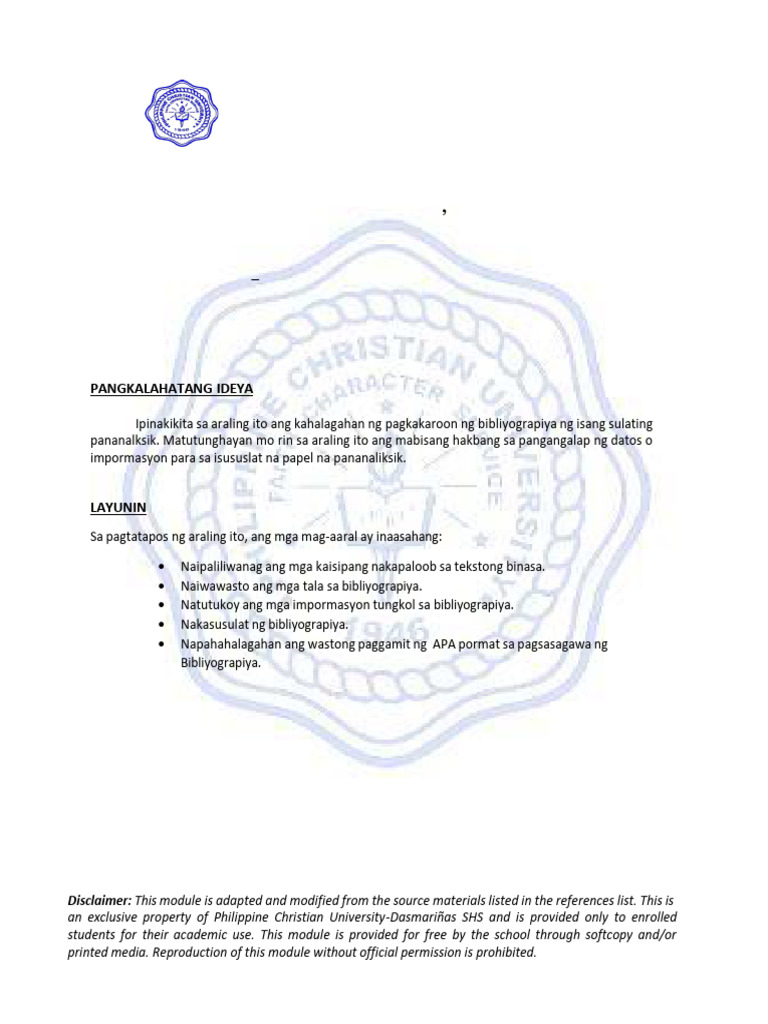 Mackenjie Chester S. Gabuya - Pp-Modyul-Week6&7-4th | PDF