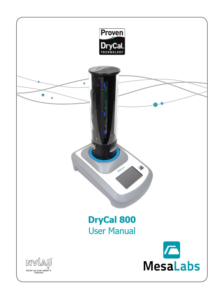 Calibrador de Flujo Patrón MK01-49-B-DryCal-800-Manual | PDF ...