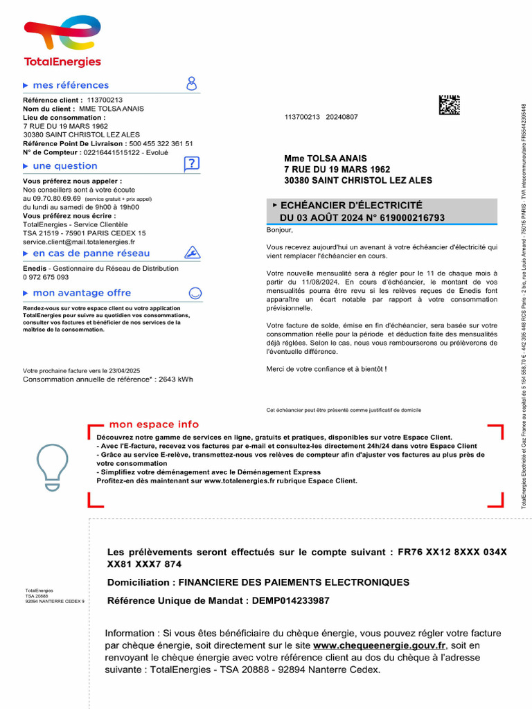 Facture total Energie T | PDF