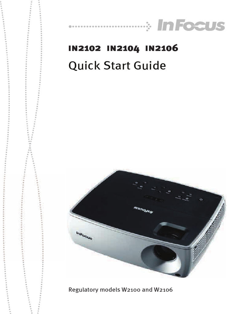 infocus_in2102-in2104-in2106-qs-en | PDF | Menu (Computing) | Radio