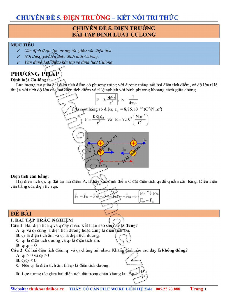 Bai Tap Dinh Luat Culong | PDF