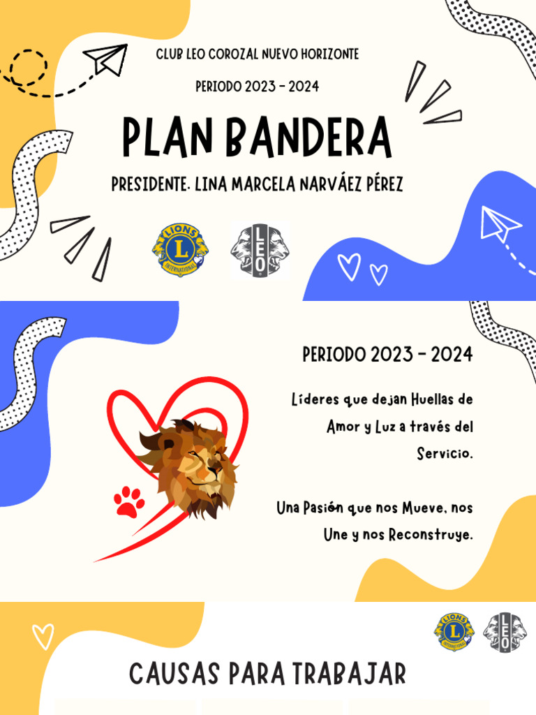 Plan Bandera Club Leo 2023-2024 | PDF