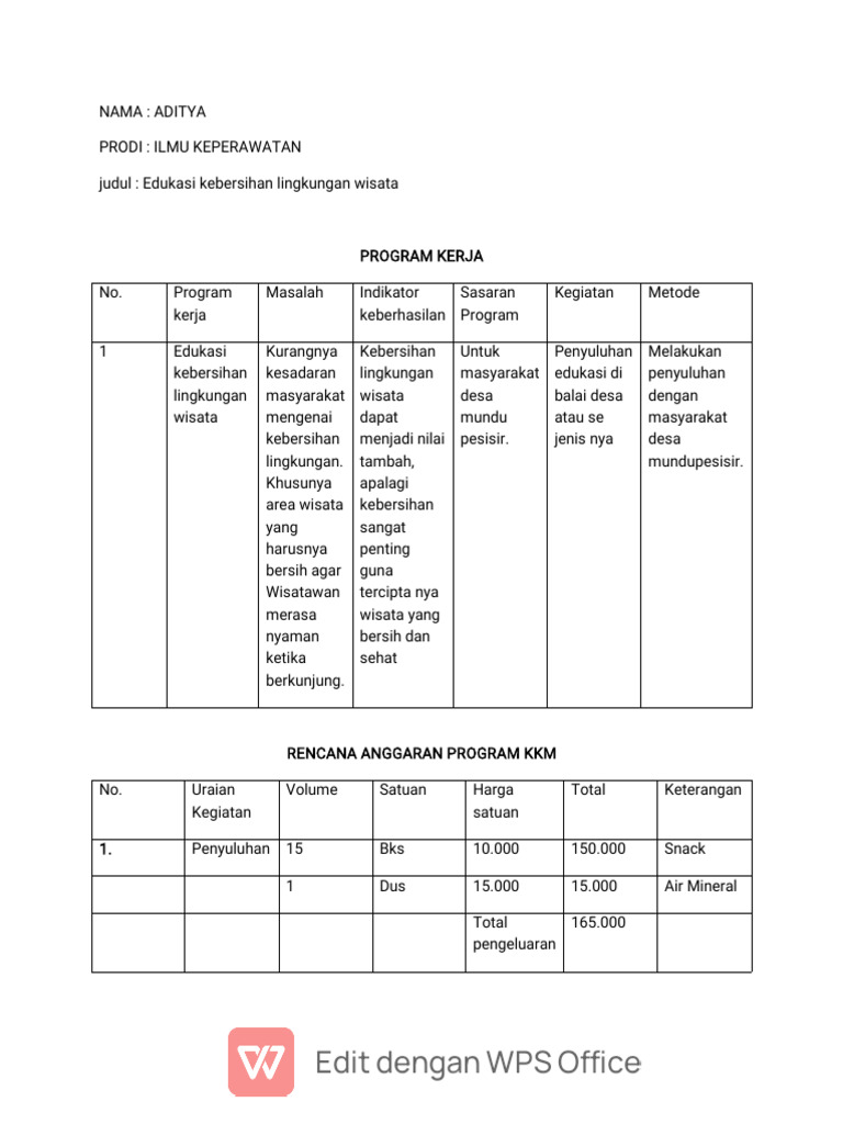 Proker Individu Aditya | PDF