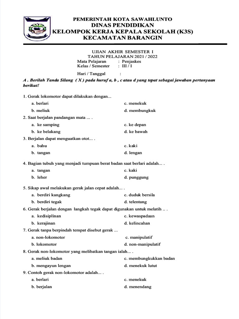 pdf-soal-sem-1-kelas-3-pjok_compress | PDF