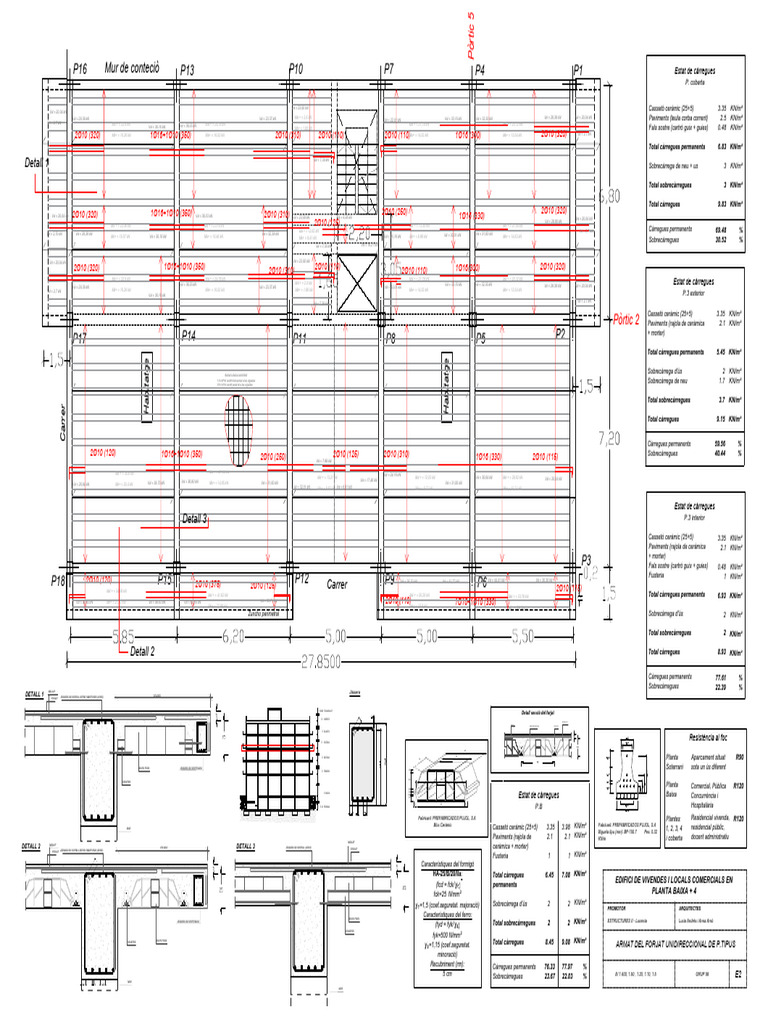 P1 P4 P7 P10 P13 P16 Mur de Conteciò: Detall 1 | PDF