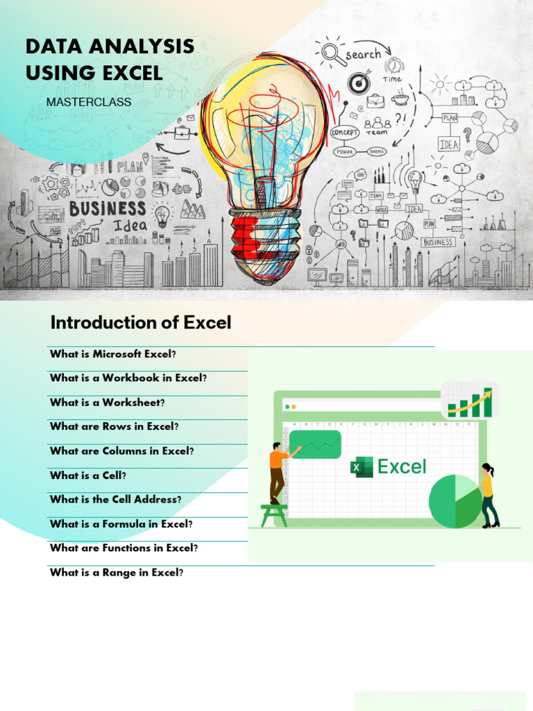 Chapter Details PDF - Excel For Data Analyst | PDF | Microsoft Excel ...