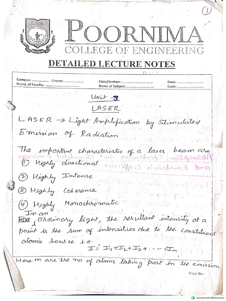 Physics Unit-3 | PDF