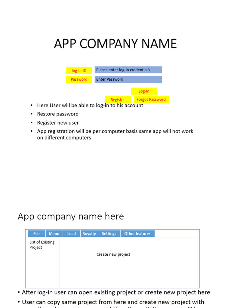 BASIC CONCEPT OF APP | PDF | User (Computing) | Login