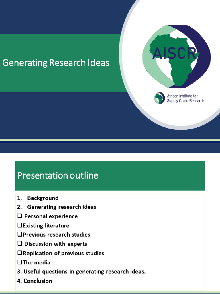 PhD Topic Idea Generation Techniques | PDF | Experience | Knowledge