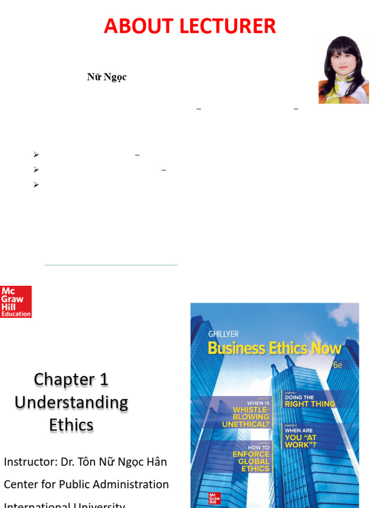 Lecture Note_Chapter 1_Understanding Ethics | PDF | Rights | Morality