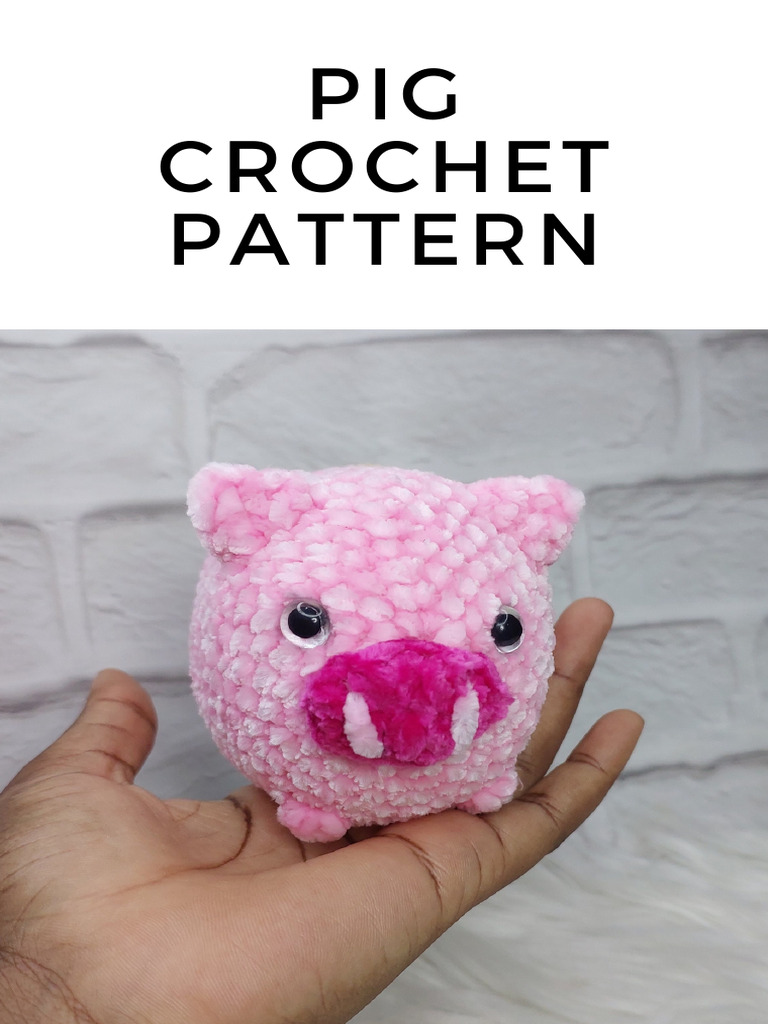 Pig Crochet Pattern | PDF | Crochet | Weaving