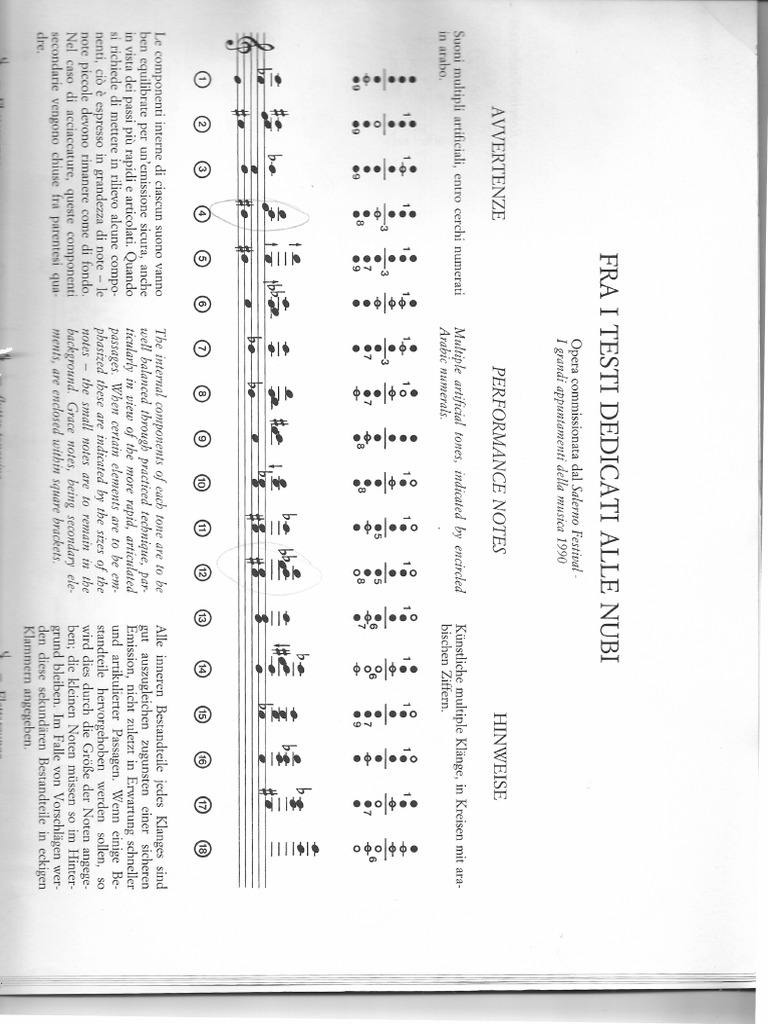 diteggiature multifonici flauto | PDF