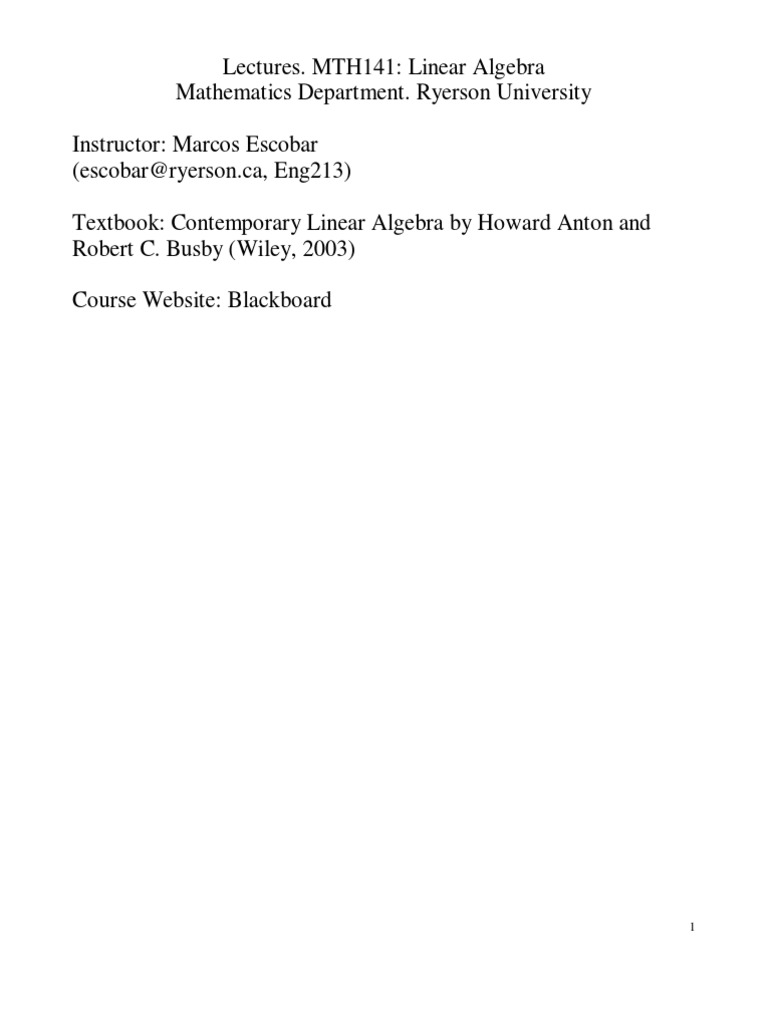 Linear Algebra CH 1 and 2 Notes | PDF | Vector Space | Plane (Geometry)