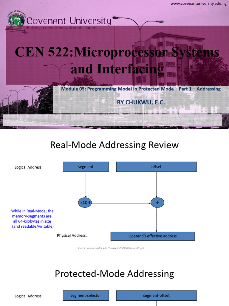 Module 05 Programming Model In Protected Mode Part 1 Addressing Pdf Computer Programming
