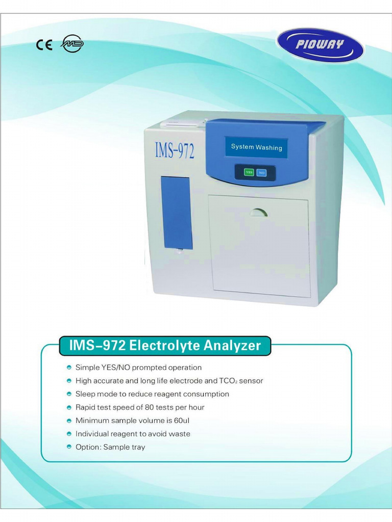 Electrolyte-Analyzer IMS-972 NEW BROCHURE | PDF