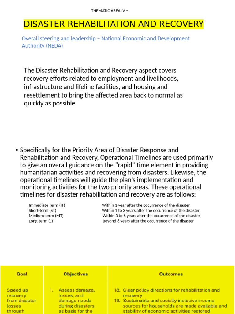NDRRMP Pre Publication | PDF | Monitoring And Evaluation | Economies