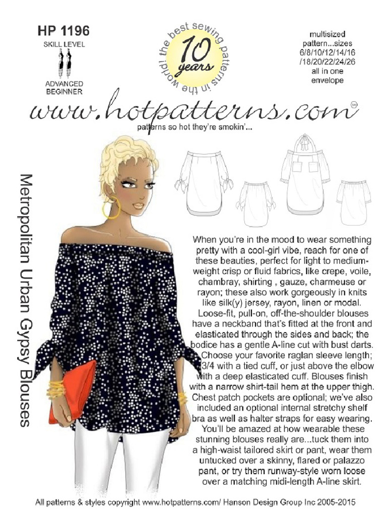 Hp 1196 Letter Dl Complete | PDF | Seam (Sewing) | Sewing
