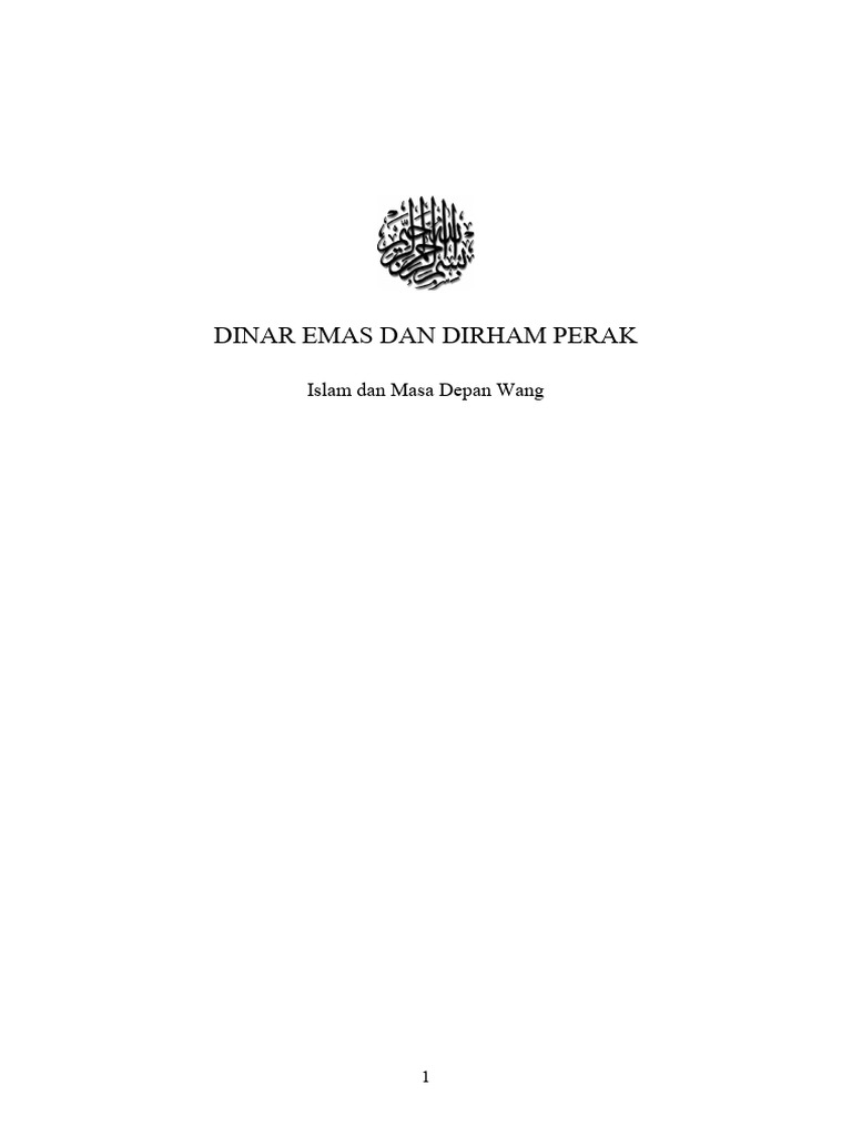 Dinar Emas Dan Dirham Perak | PDF