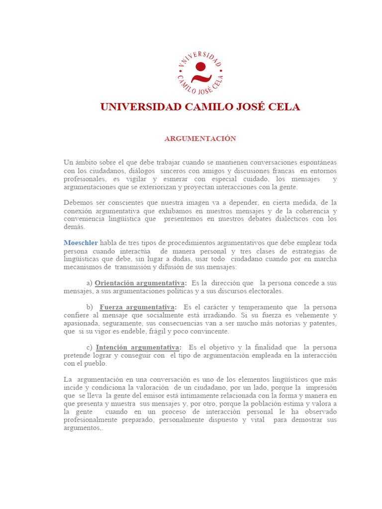 Argumentación | PDF