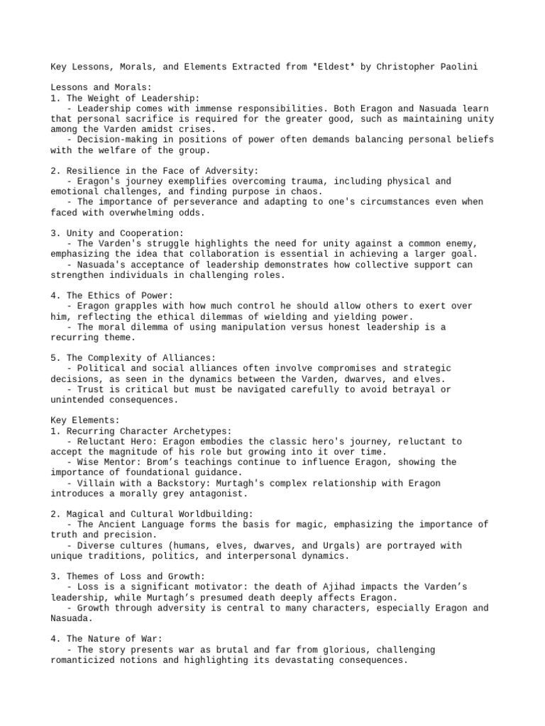 Eldest_Summary | PDF | Social Psychology