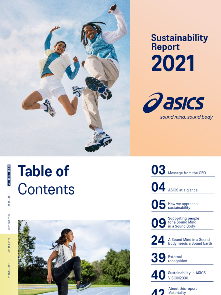 ASICS Sustainability Report 2021 | PDF | Sustainability | Supply Chain