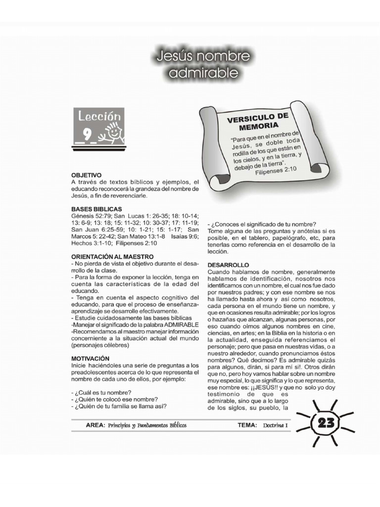 Jesus nombre Admirable | PDF