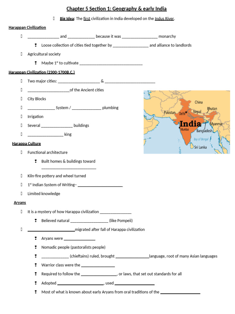 Harappa and Aryan Notes | PDF