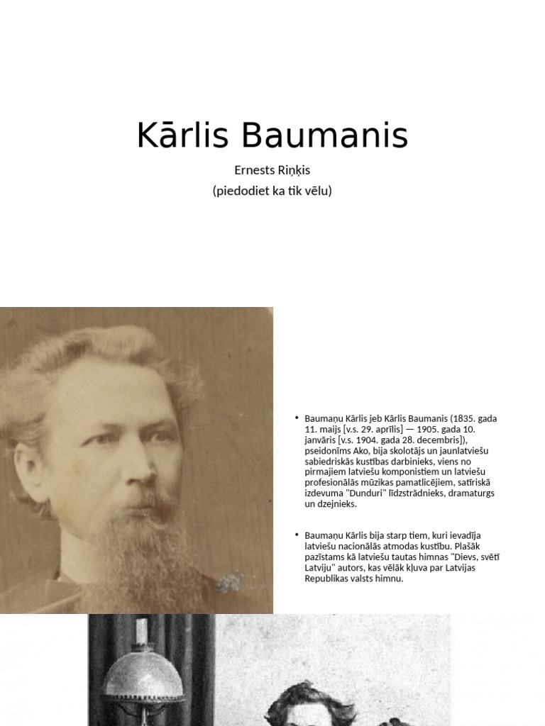 Kārlis Baumanis | PDF