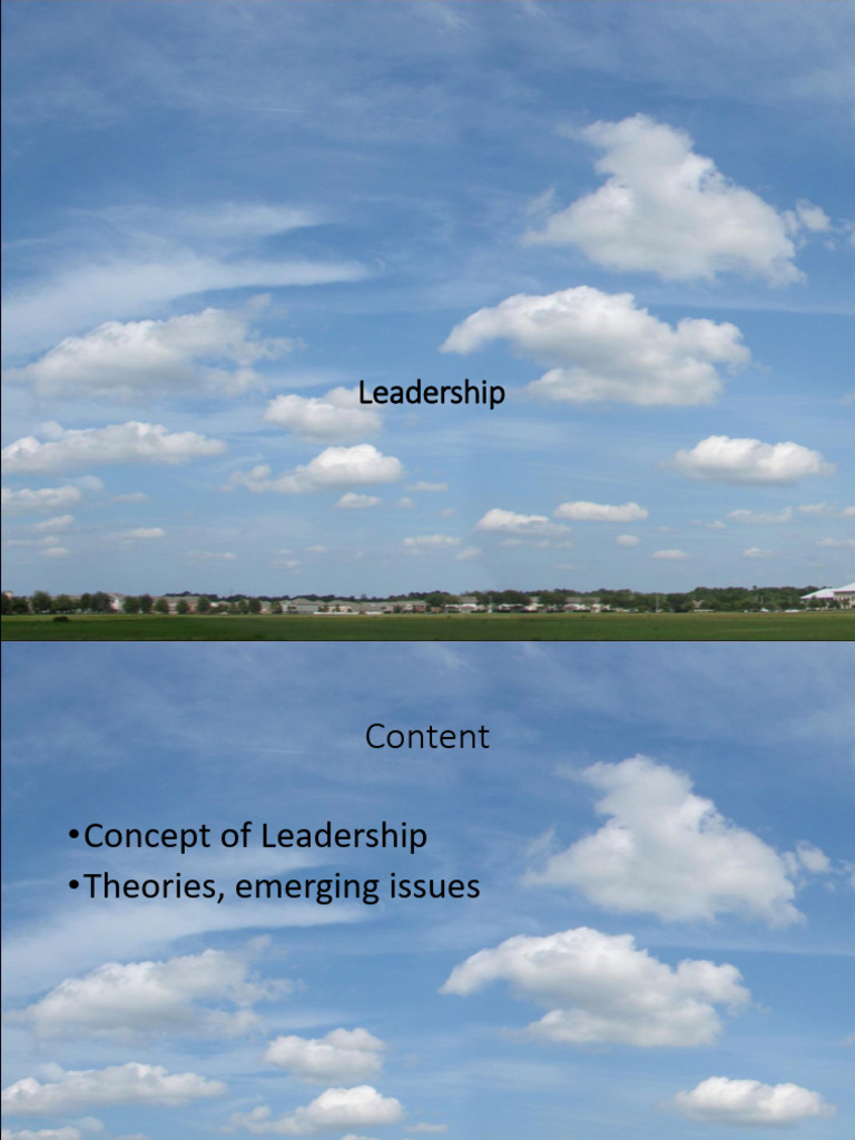 OB L7_Leadership upload | PDF | Leadership | Behavioural Sciences