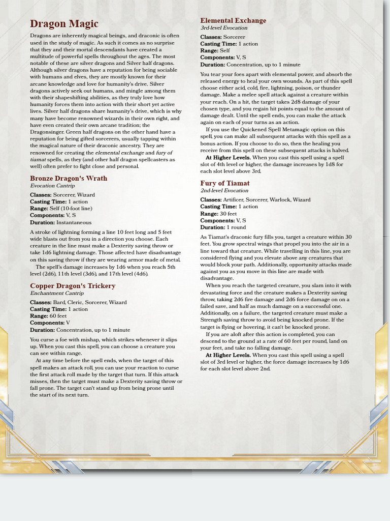 Dragon Magic GM Binder | PDF | D20 System | Gary Gygax Games