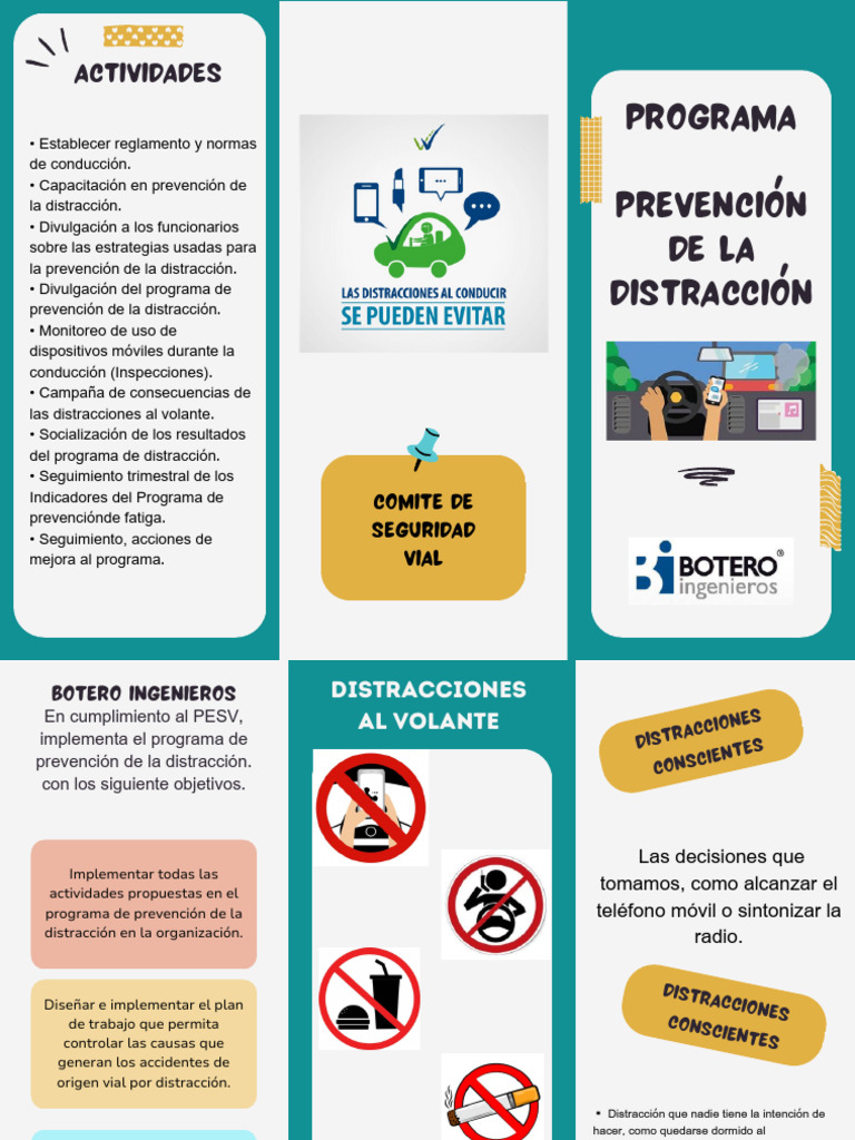 Folleto programa gestion de la distraccion | PDF Folleto programa gestion de la distraccion | PDF