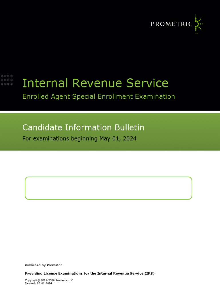 IRS SEE Candidate Information Bulletin | PDF | Identity Document ...