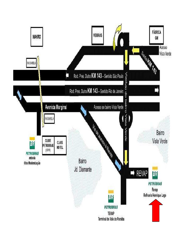 MAPA - Como Chegar Na REVAP | PDF